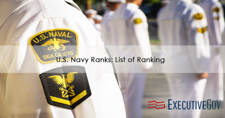 U.S. Navy Ranks: List of Ranking