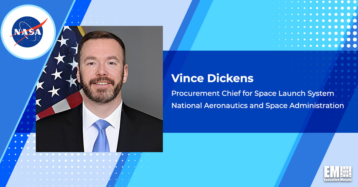 Vince Dickens Appointed Procurement Chief for NASA's Space Launch System