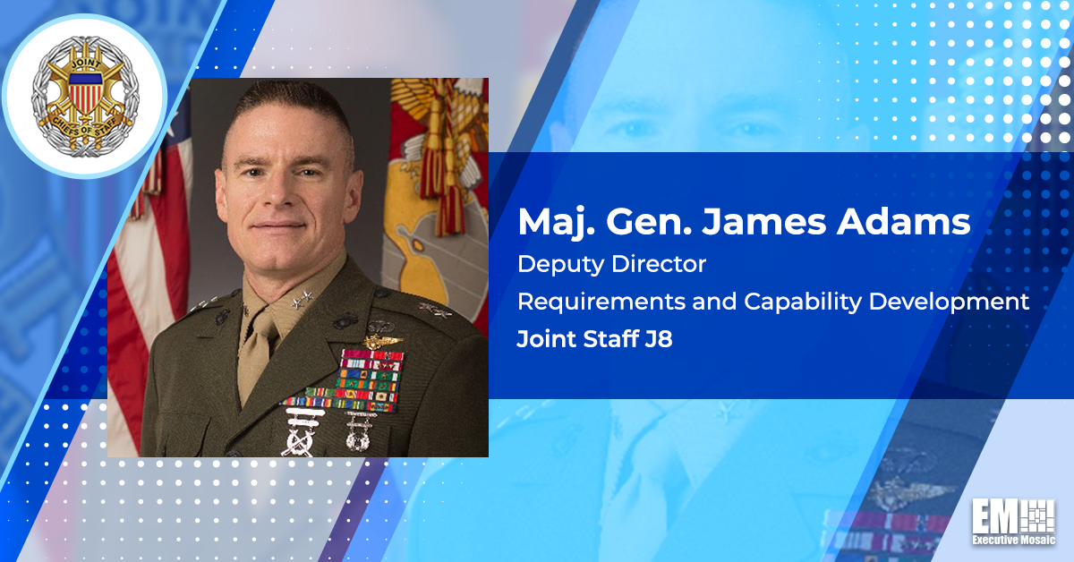 Maj. Gen. James Adams Nominated as USMC Programs & Resources Deputy ...