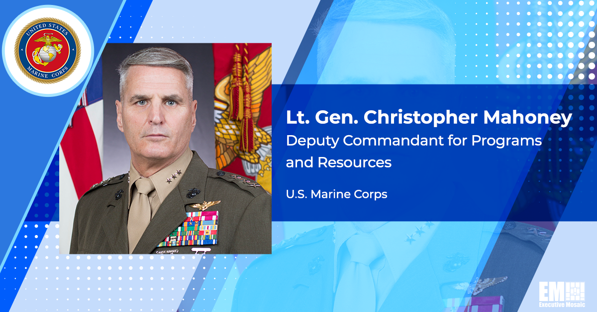 Lt. Gen. Christopher Mahoney Nominated as Marine Corps Assistant Commandant