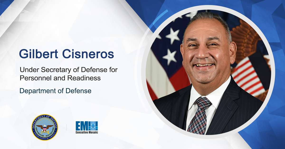 DOD Kicks Off Talent Management Innovation Challenge; Gilbert Cisneros ...