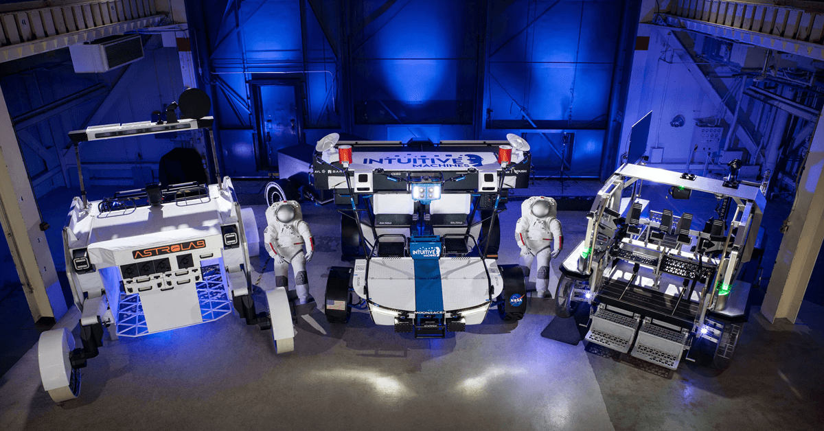 NASA Tests 3 Artemis Commercial Lunar Rovers