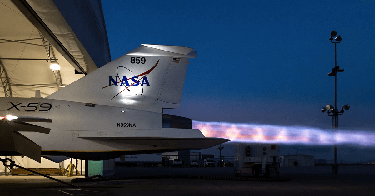 NASA Conducts X-59 Electromagnetic Testing